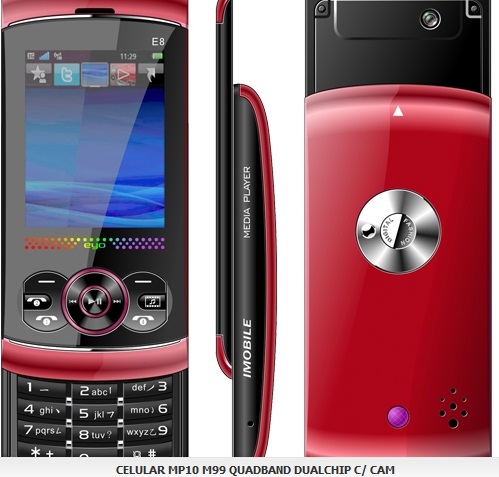 Poli's Eletronic: Celular MP10 M99 Quadband DualChip c/ Cam