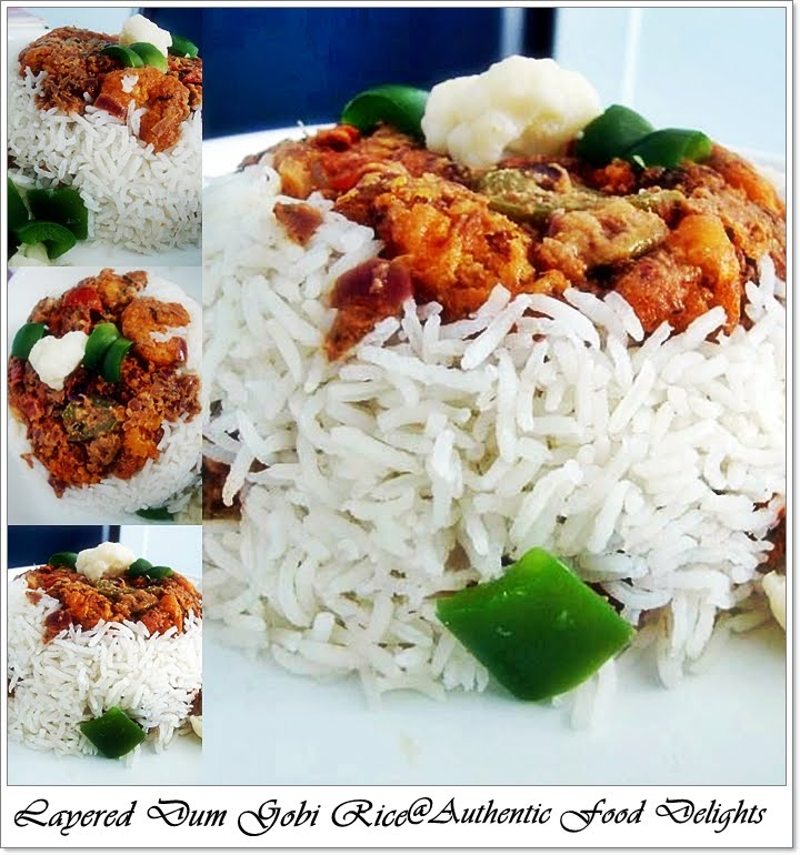 Authentic Food Delights: Layered Dum Gobi Rice
