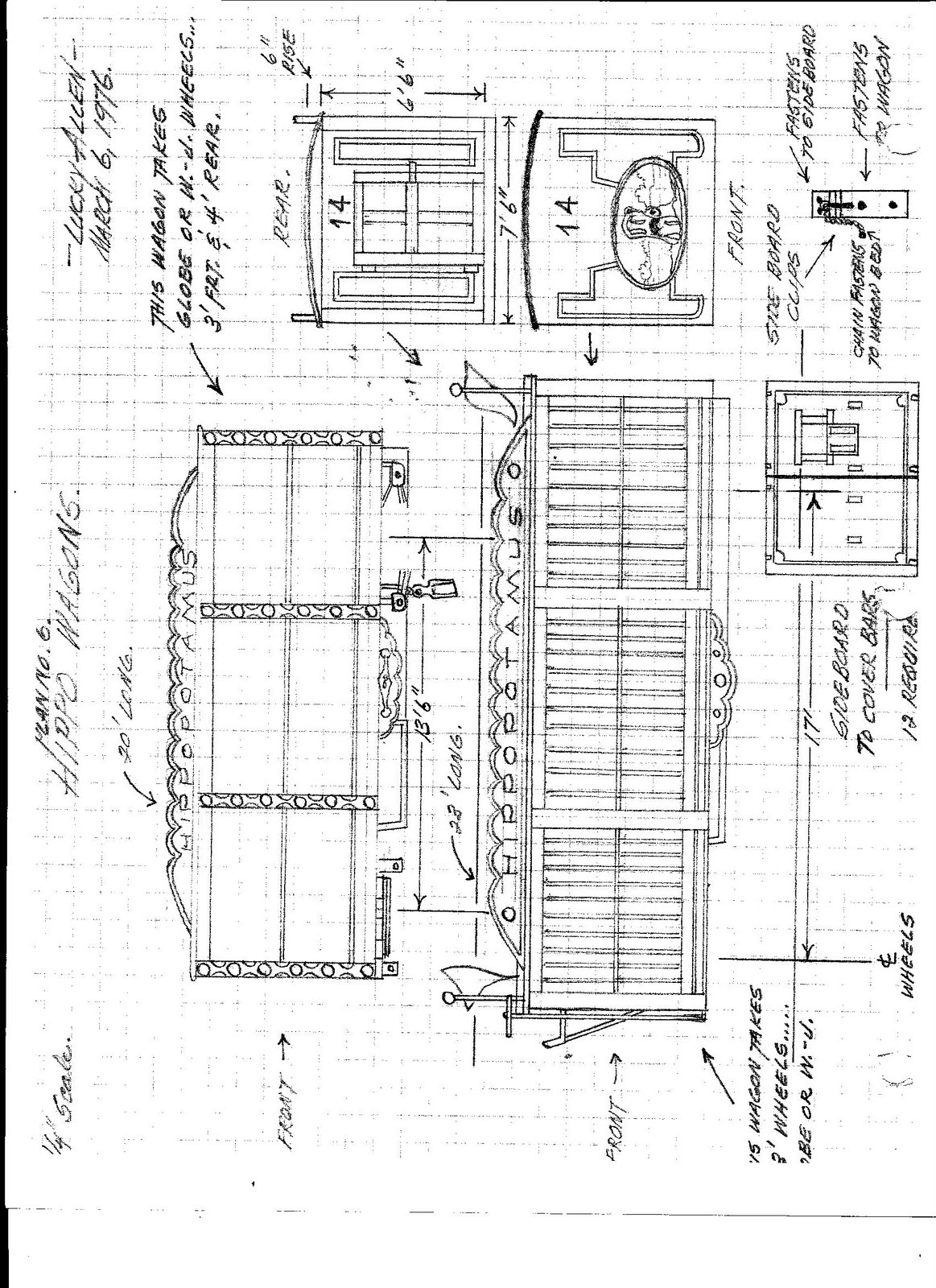 hotel circus (wagon plans, pictures, comments): LA # 5, 6,7,8 plans