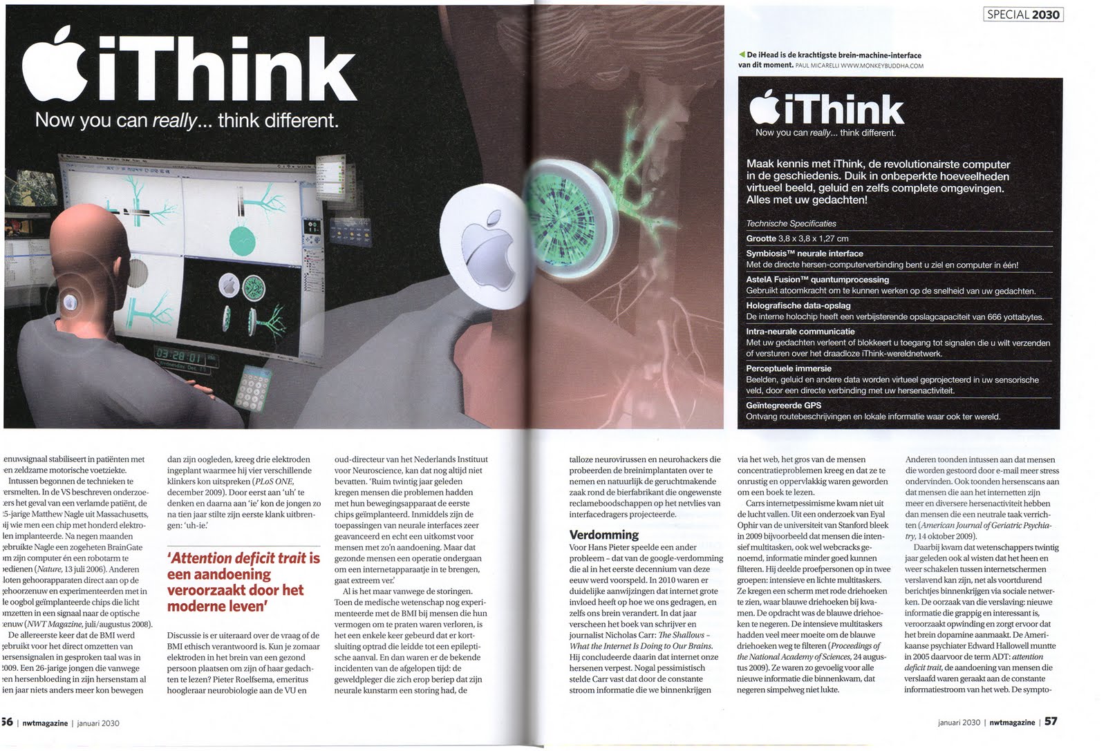 The Monkey Buddha: Apple iThink Concept - in NWT Magazine