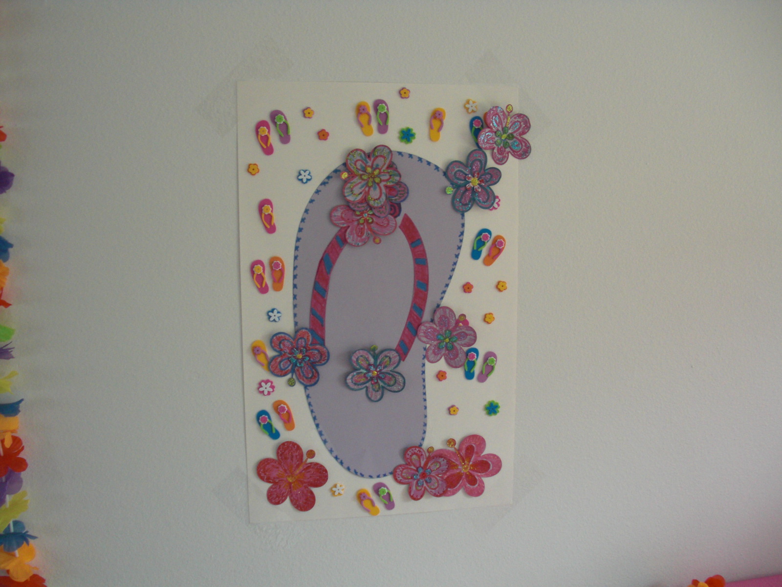 My Place to Blog in Wyoming: Flip Flop game made for her party.