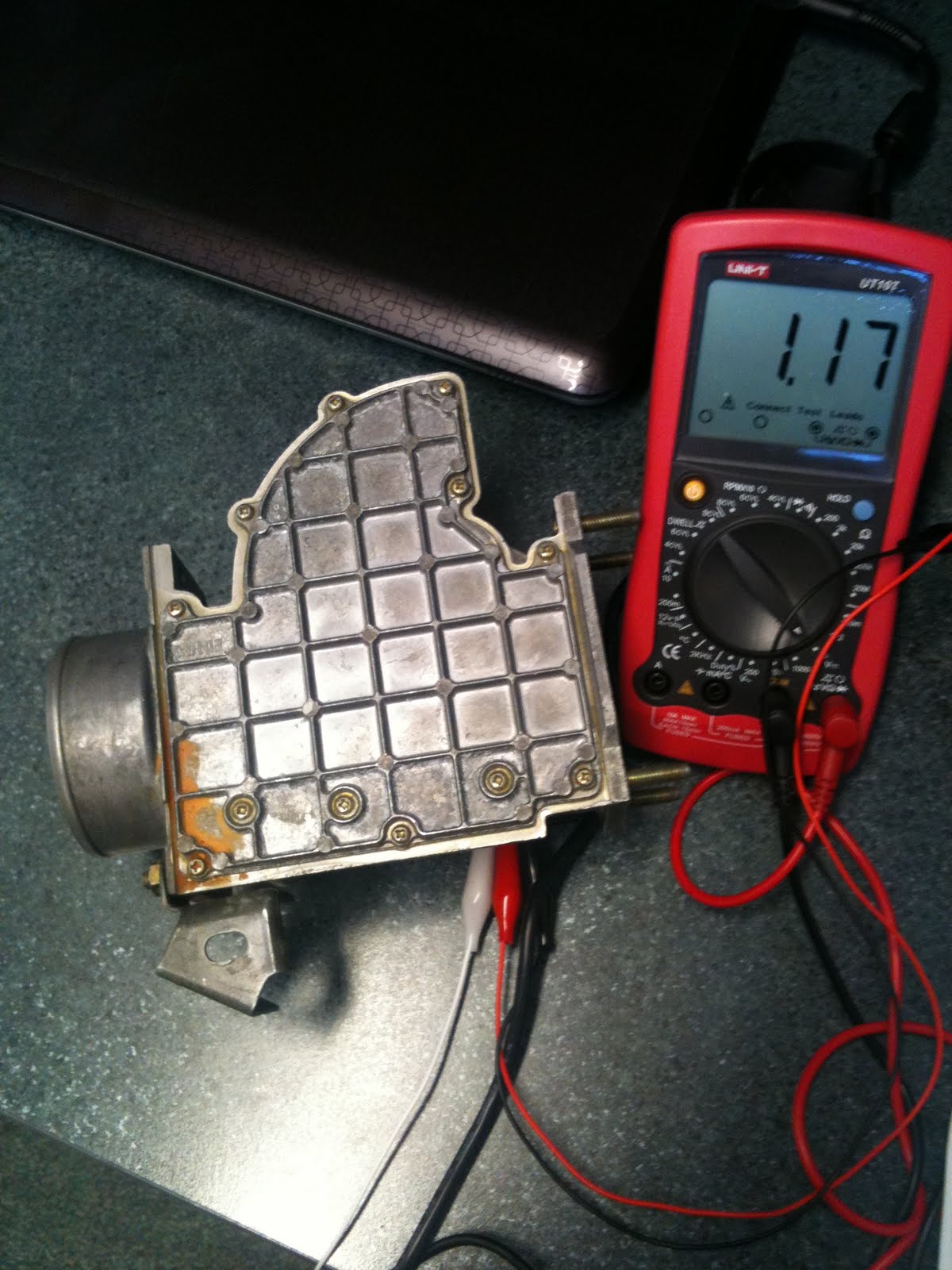 Singhs' 4826: Vane or flap air flow sensor/meter (AFM)