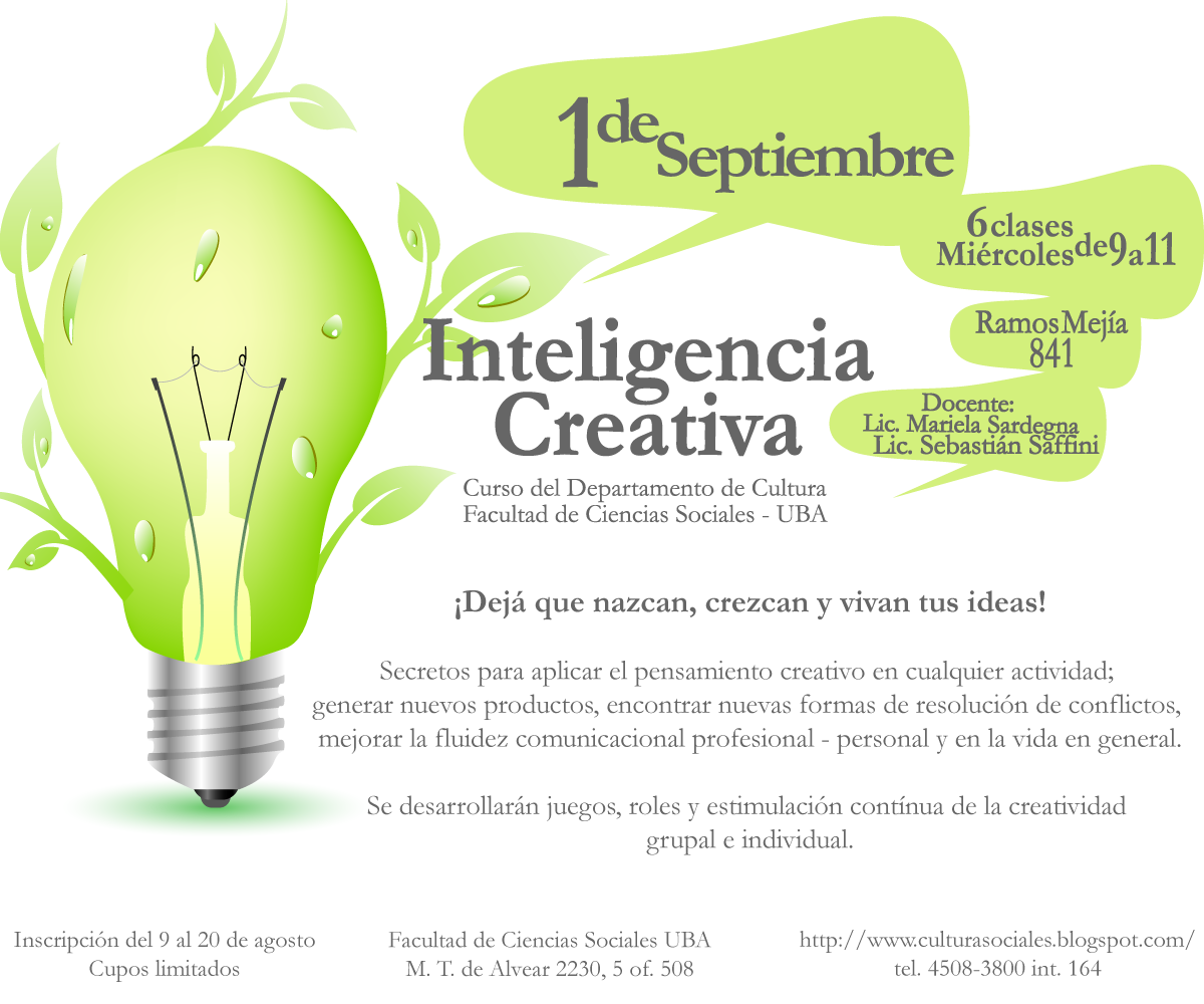 El Gen Creativo: Curso de Inteligencia Creativa en la UBA
