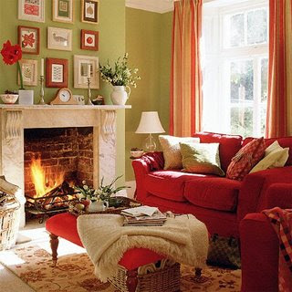 Green And Red Living Room | Living Room Pictures