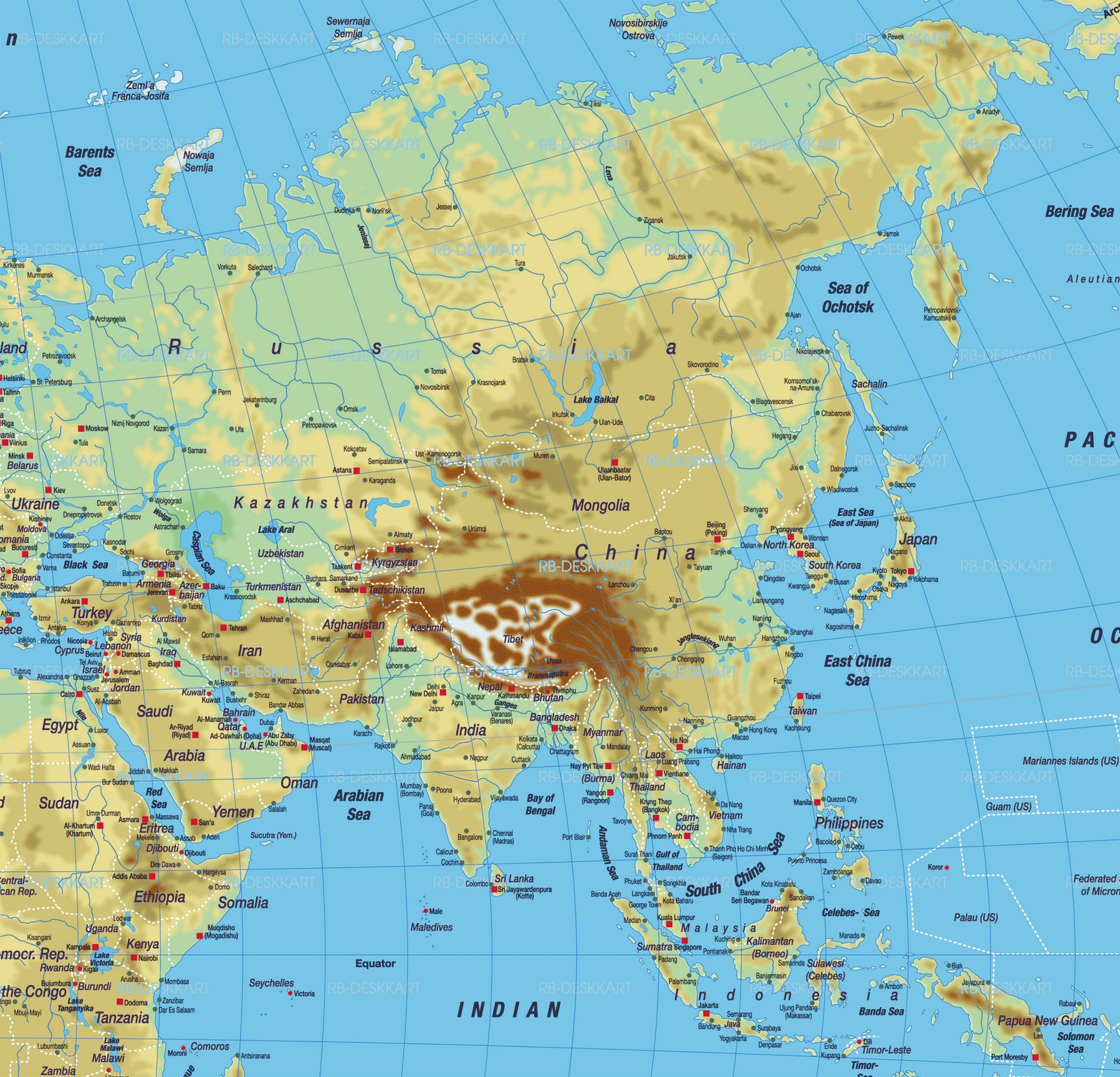 BilingüeSauces 1º ESO: Physical Asia