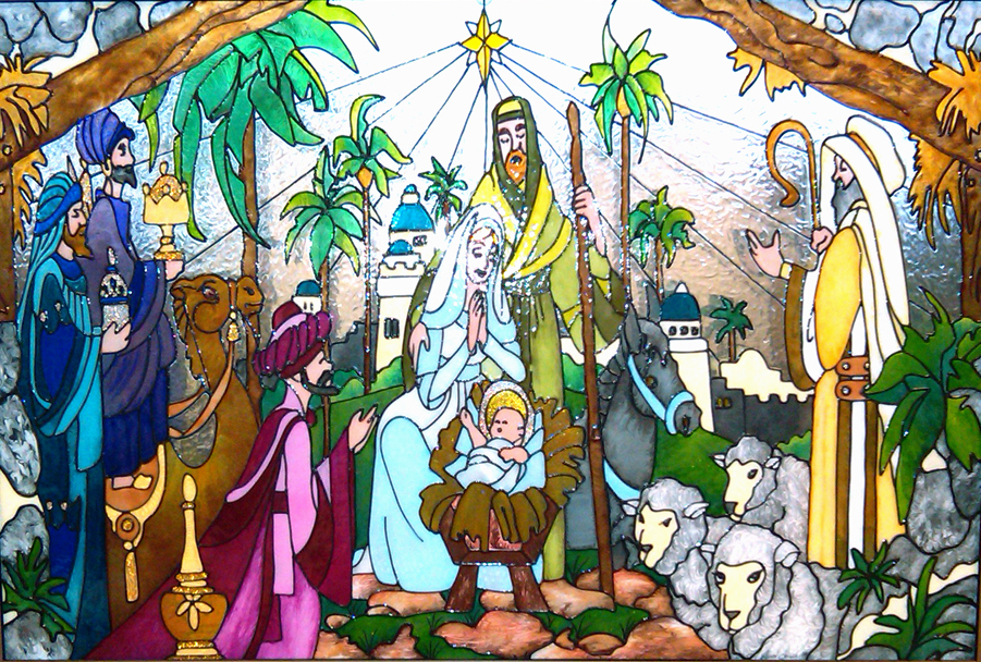 Gallery Glass Class: Laurie shares a Gallery Glass Nativity Scene