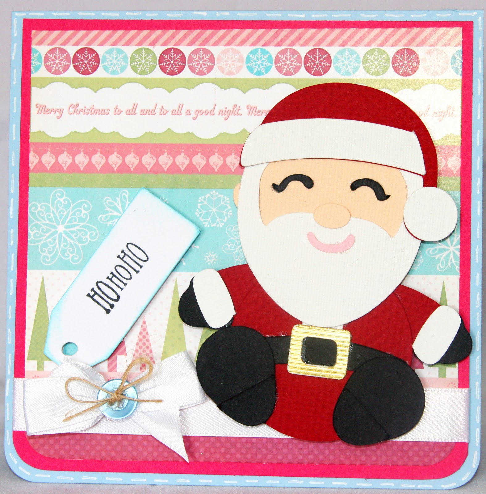 OBX Stamping & Crafting: SVGcuts.com Christmas Cuddly Santa Card