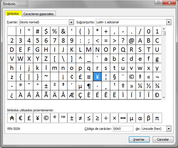 ¿Cómo insertar caracteres Unicode (especiales) y símbolos en el código ...