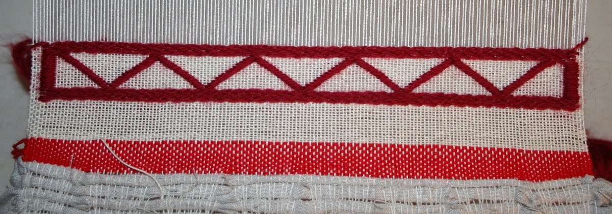 The Passing Stranger: Överhogdal Tapestry Technique-Sample 1