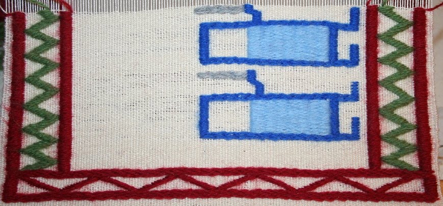 The Passing Stranger: Överhogdal Tapestry Technique-Sample 1