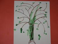 Preschool Learning Ideas: Spring Buds On Tree - Art Project