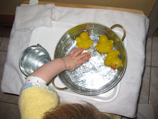 The Wonder Years: Toddler Activity: Using A Strainer and Water