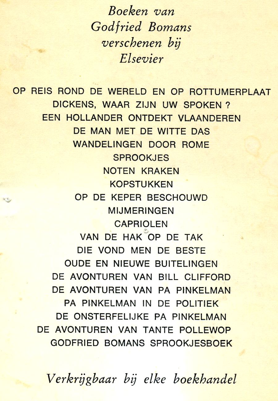 HET verzameloord: GODFRIED BOMANS FOTO