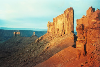 Climbing rocks and mountains: Castleton Tower - near Moab, Utah