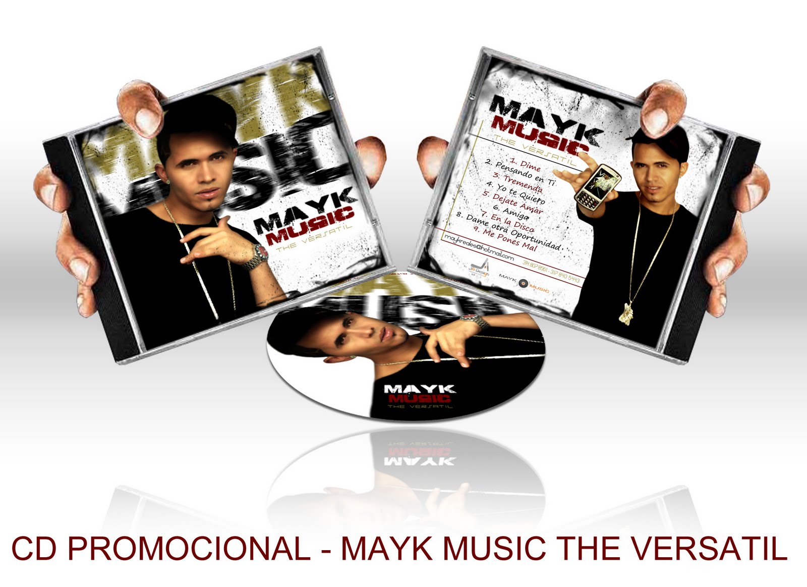 JA Design: DISEÑO CD PROMOCIONAL "MAYK MUSIC - THE VERSATIL"
