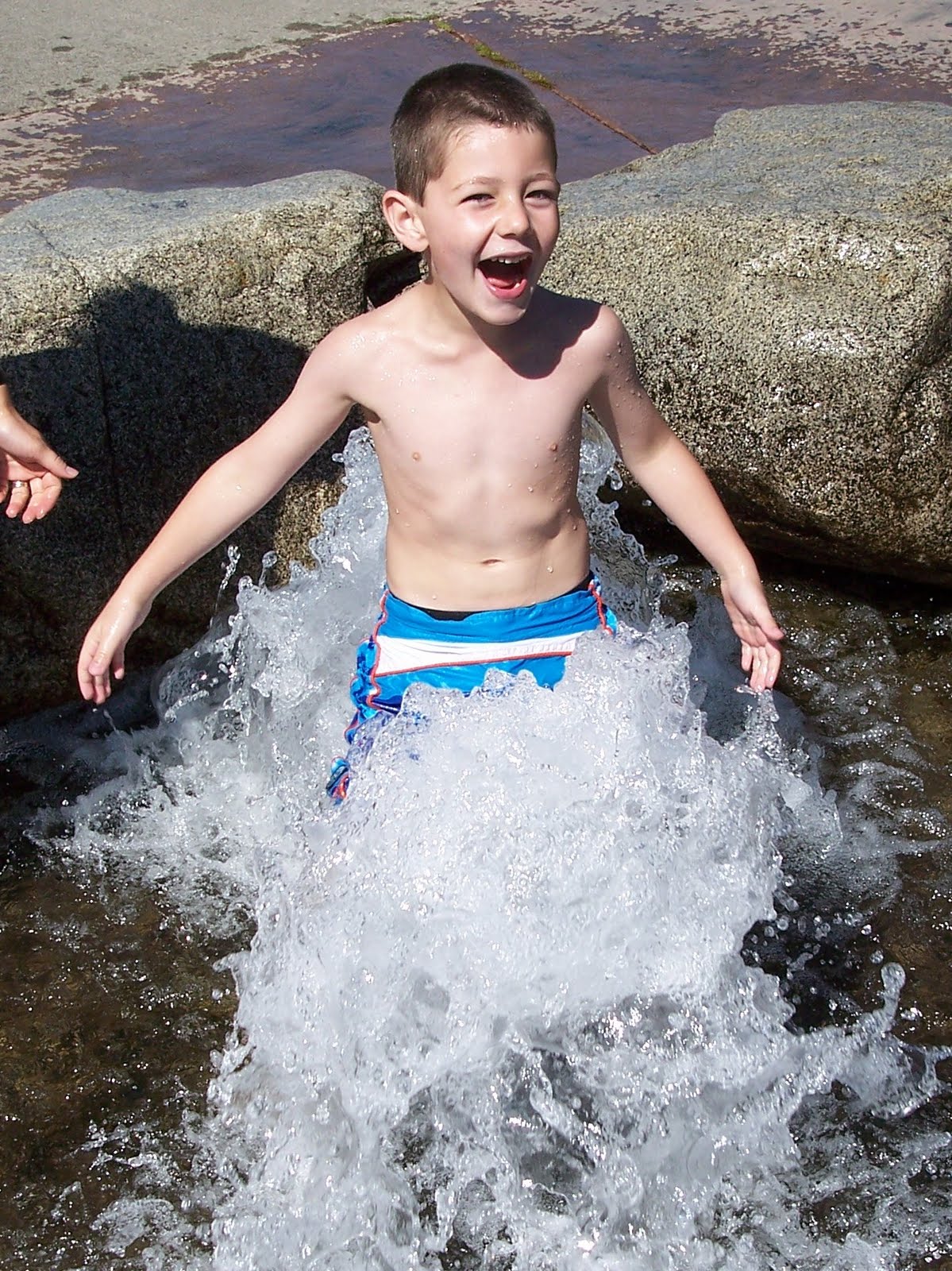 Ward Family: Taking a Dip