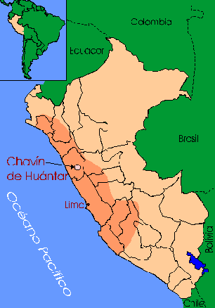 LA CULTURA CHAVÍN: UBICACIÓN GEOGRÁFICA.