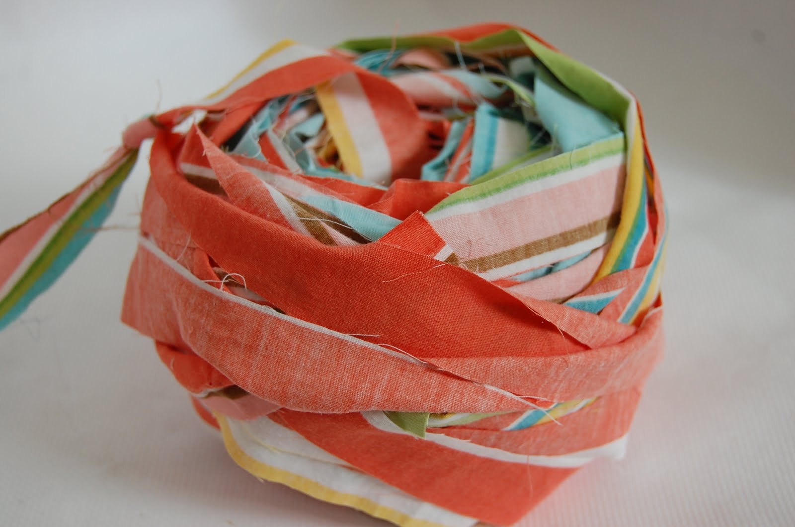 Quirky Forest: knitting with fabric?