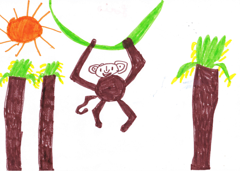 Scoop on Primates: Primate Drawing Contest - The Best Drawings
