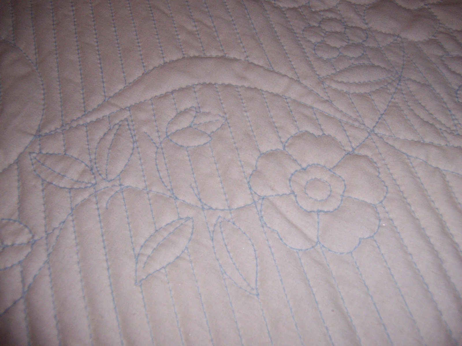 Quilts and Art by Cheryl: Whole Cloth- Hand Quilted By Mom