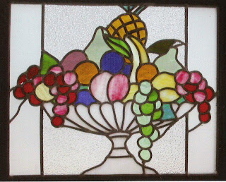 oh le beau vitrail: Corbeille de fruits - 2003