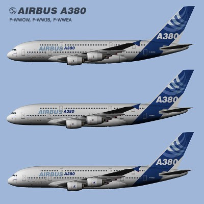 Flight Simulator Repaints & Stuff: Airbus A380 house colors series