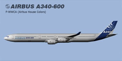 Flight Simulator Repaints & Stuff: Airbus A340-600 House Colors Livery