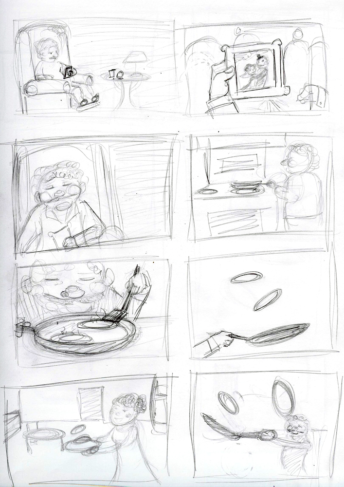 The Fantastic Mr. Bojangles: Storyboards and Living Room Concepts