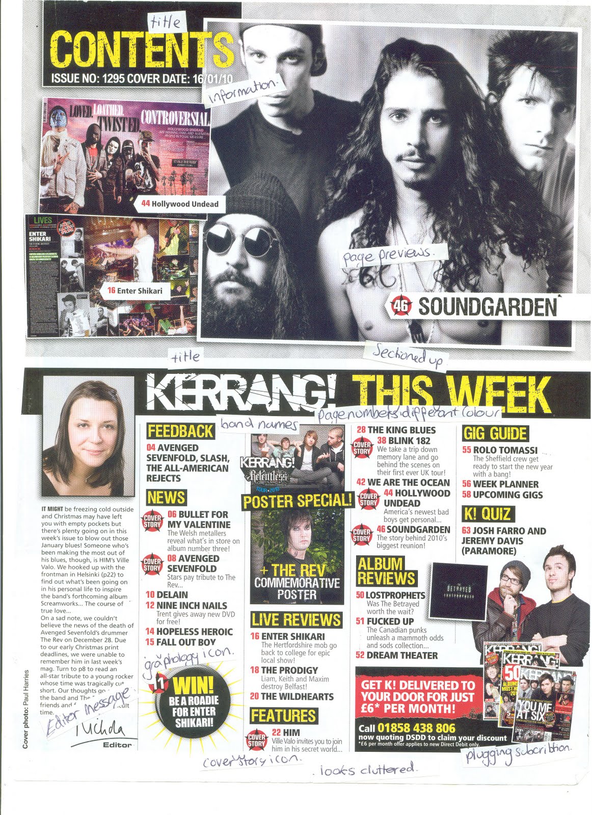 Media Studies Blog AS/A2: contents annalysis (Kerrang)
