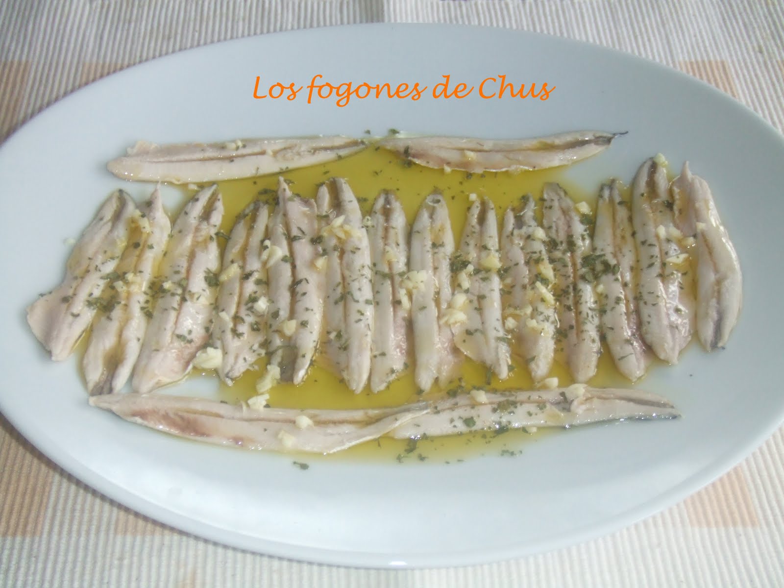 Los fogones de Chus: BOQUERONES EN VINAGRE