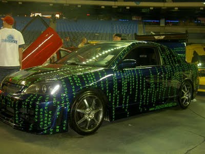 Different Pictures: Car Painted In Matrix Style