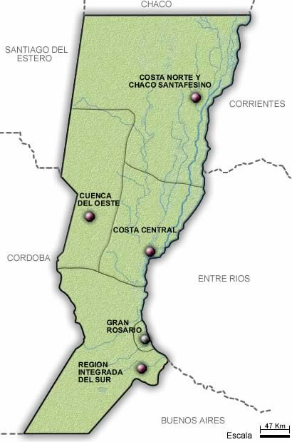 E.R.S.A.F.E.R: DISTRIBUCION EN LA PROVINCIA DE SANTA FE