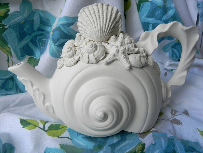 Summerland Cottage Studio: Seashell Teapot