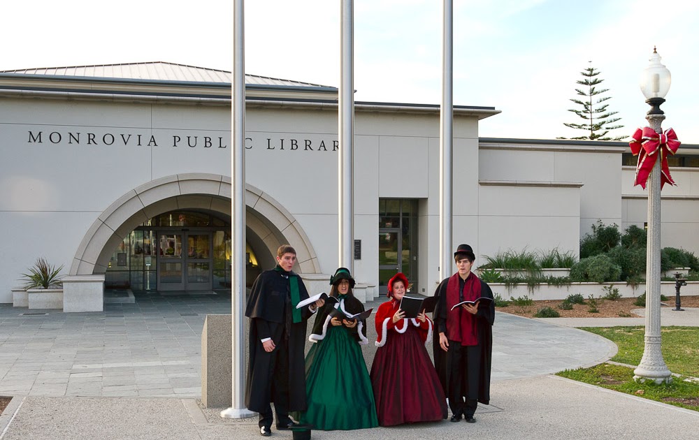 Carolers At The Monrovia Public Library