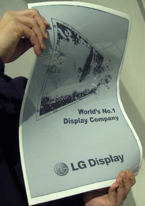 LG debuts newspaper sized virtually paper thin flexible e-paper display ...