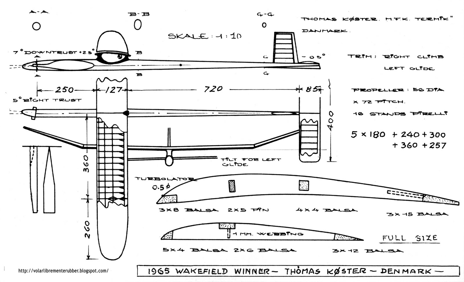 Volar Librememente Free Flight Rubber Models: WAKEFIELD World Champion ...