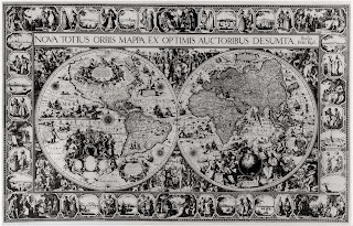 The Pond Seeker: Chasing a Tangent: The van den Keere World Map of 1611