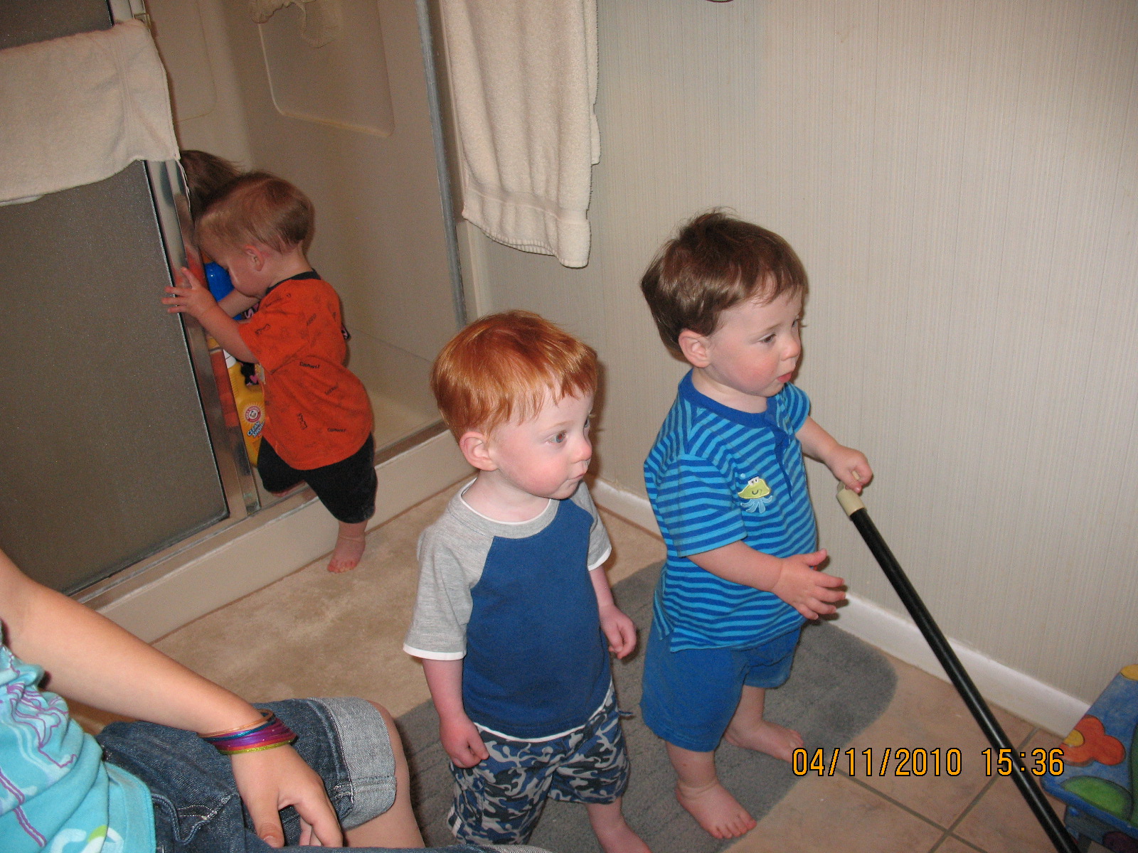 4EVER BLESSED: McLean Party of Eight: Playing in Nana's Shower