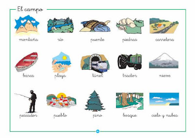 FICHAS DE LENGUAJE - EL CAMPO : FICHAS PARA NIÑOS
