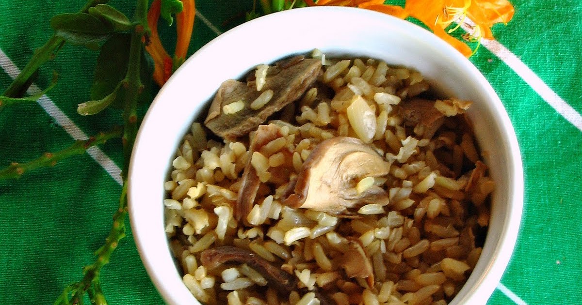 The Creative Pot: Diri Jon Jon (Mushroom Rice)