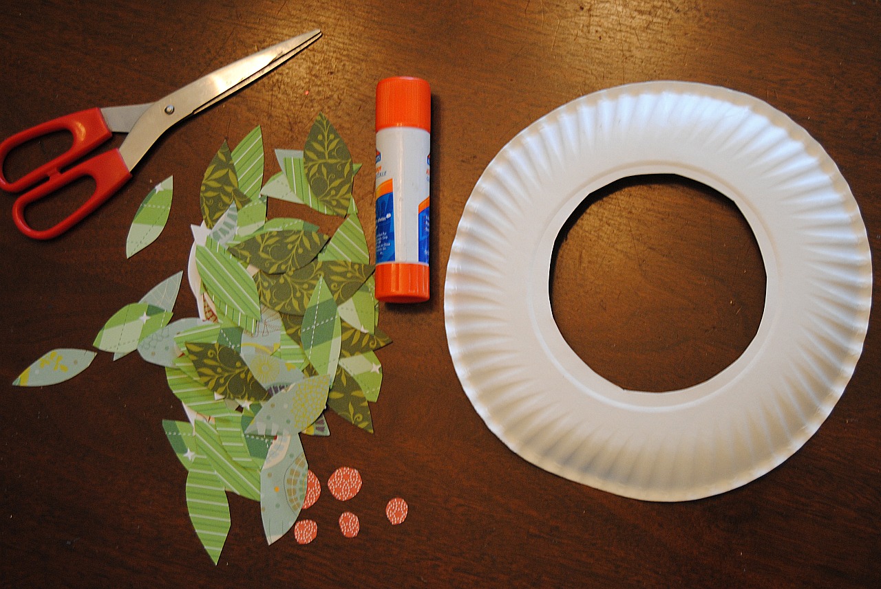 boogaloo: paper wreath craft for kids