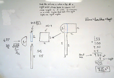 Saxon Mathematics Help: Volume in cubic miles