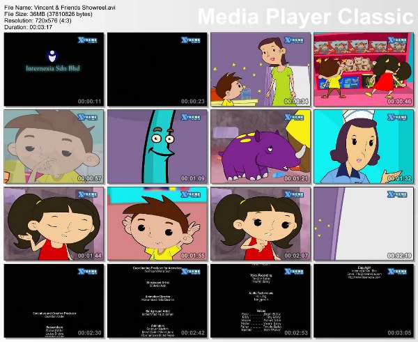 X-treme Studio: Vincent & Friends showreel