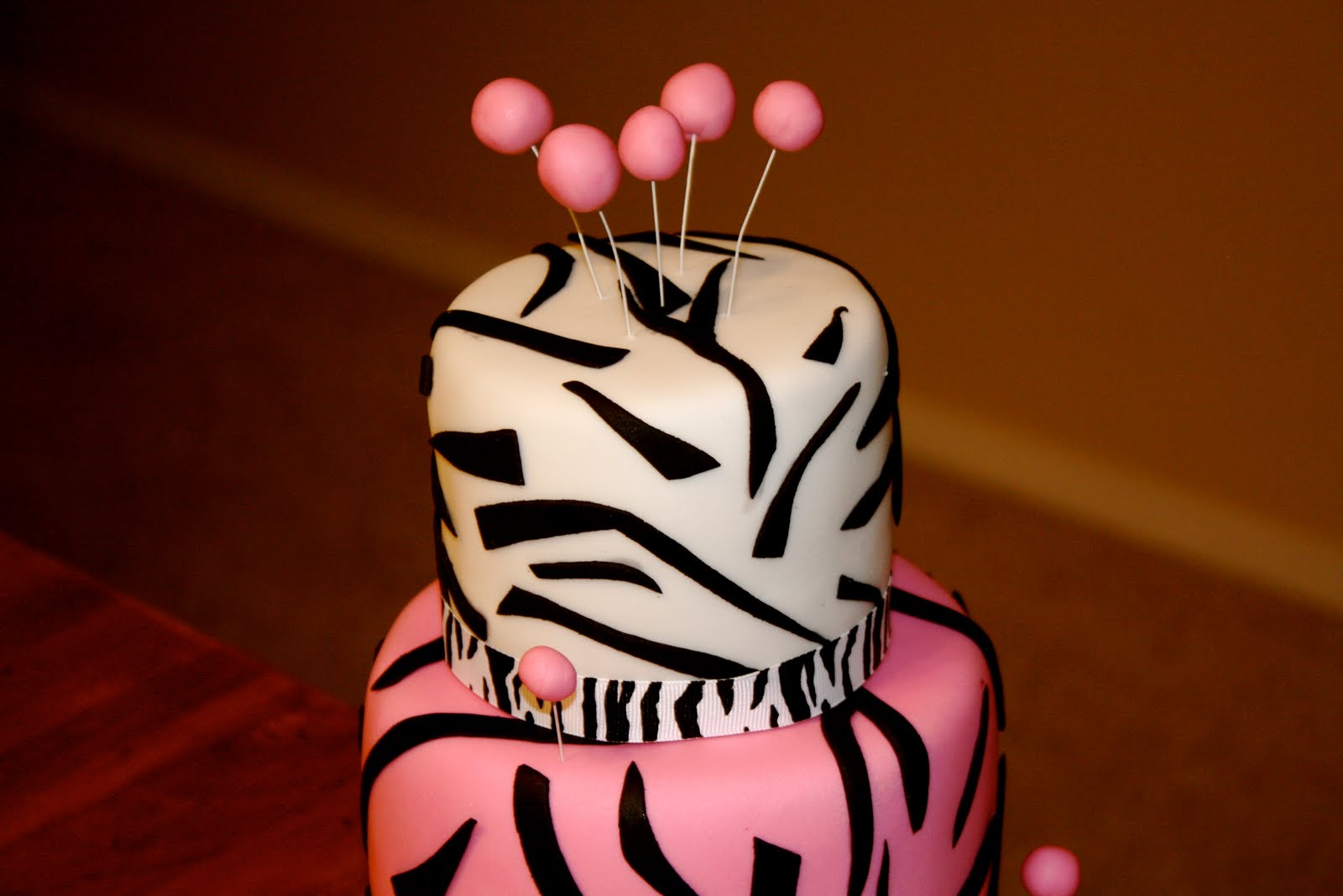 bumble cakes: zebra mini birthday cake!