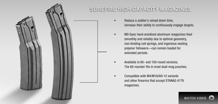 Shots in the Dark: Surefire 60rd & 100rd AR-15 Magazines
