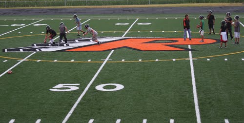On the bleachers: Photos from Ronan football practice
