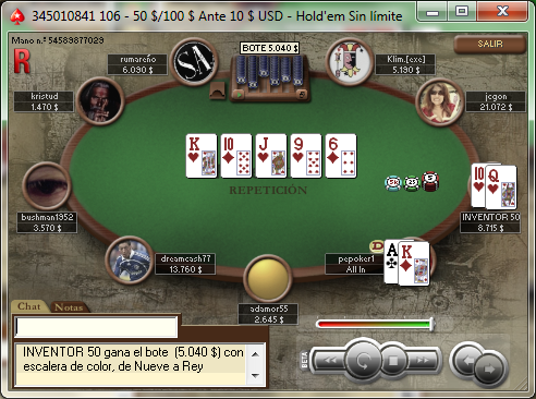 Pepoker1.s Blog: Flor Imperial y flor corrida