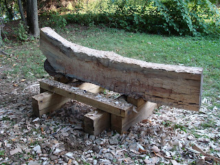 Hawkins House: Hewing a Roubo Workbench Slab