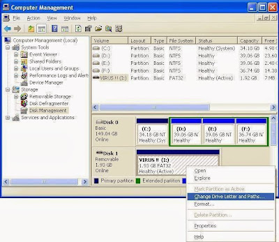 PC tips n tricks 4 "U": Removable disk icon not visible - Windows XP