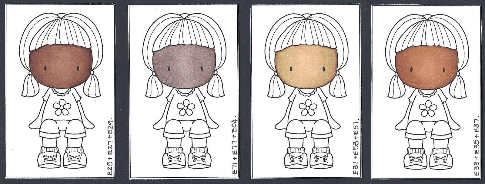 copic oz: Colouring Dark Skin